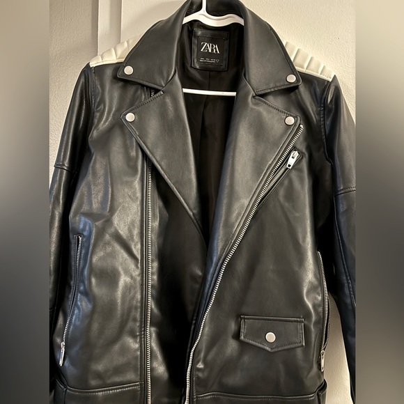 Zara | Jackets & Coats | Zara Mens Size Large Leather Motorcycle Jacket ...